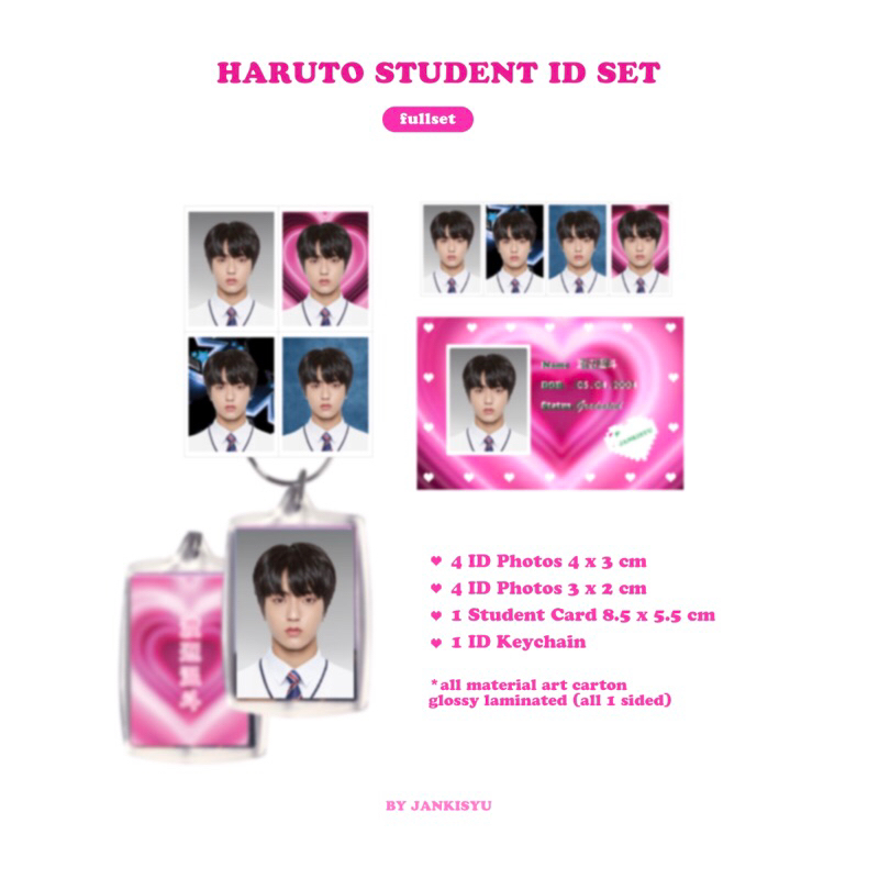 Jual TREASURE Student ID Set BY JANKISYU (pas foto id photo keychain ...