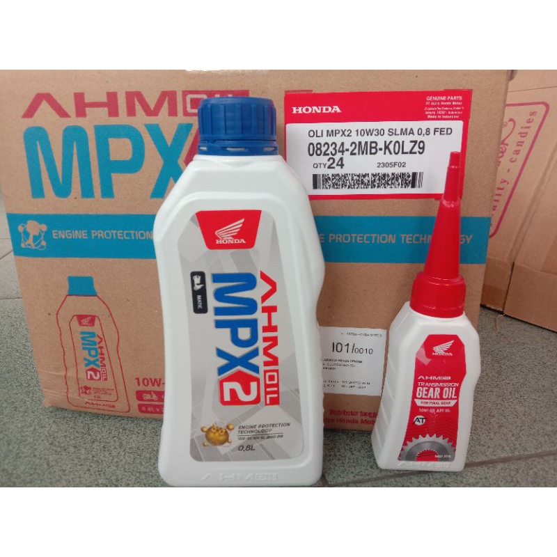 Jual PAKET MPX 2 DAN GEAR AHM OLI GARDAN MATIC 120ml. | Shopee Indonesia