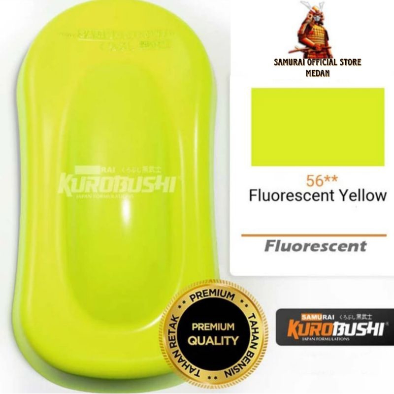 Jual Samurai Paint Fluorecent Yellow 56** kuning stabilo #56** | Shopee ...