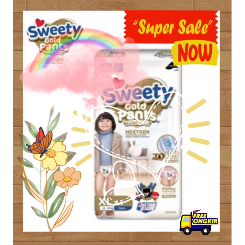 Jual Sweety gold pants XL 44 (Kemasan baru) | Shopee Indonesia