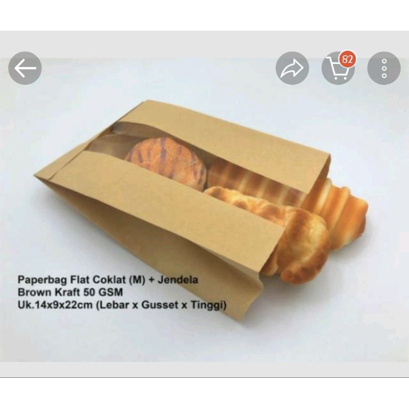 Jual Kertas Roti Food Grade 100 pcs - Kantong kertas - Papper Bag ...