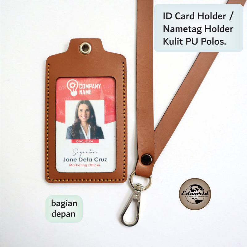 Jual Nametag Kulit PU Polos | Shopee Indonesia