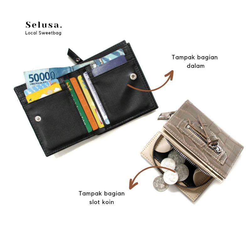 Jual SELUSA HAILEY WALLET CROCO (Free Hardbox Exclusive) | Dompet Koin ...