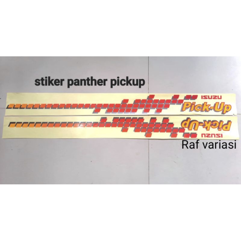 Jual Stiker Panther pick up / Sticker isuzu Panther panter pickup pick ...