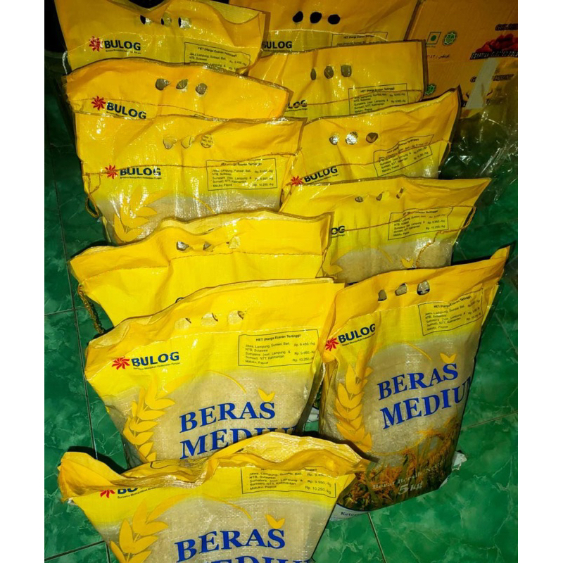 Jual beras medium kuning 5kg | Shopee Indonesia