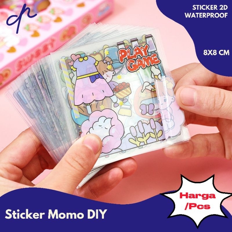 Jual [D.N] STICKER MOMO SATUAN / DIY STICKER 2D WATERPROOF | Shopee ...