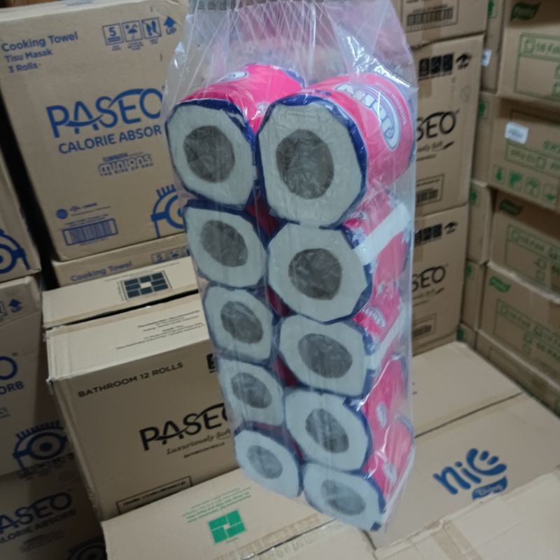 Jual Tissue Jolly Bathroom 10 Rolls Emboss 200 Sheet 2 Ply Tisu Toilet ...