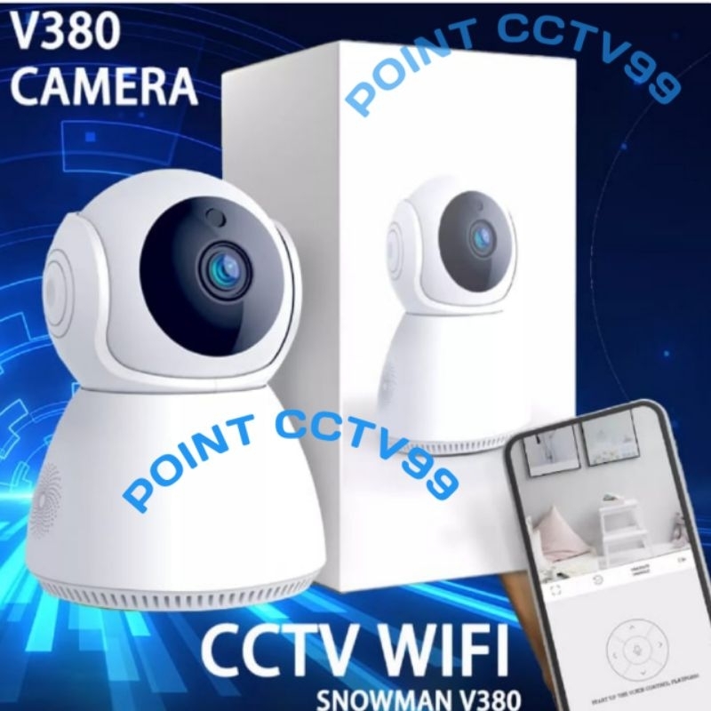 Jual CCTV IP CAM SNOWMAN 1080P V380PRO LUBANG KABEL LAN 8MP FULL HD ...