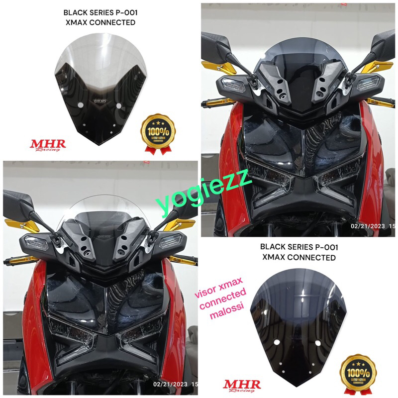 Jual windshield all new yamaha xmax 250 connected mhr carbon visor xmax ...
