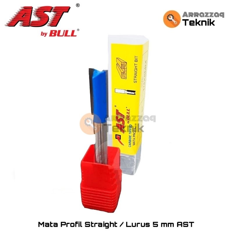 Jual Mata Profil Straight 5 mm AST - Mata Trimmer Router Lurus 5mm ...