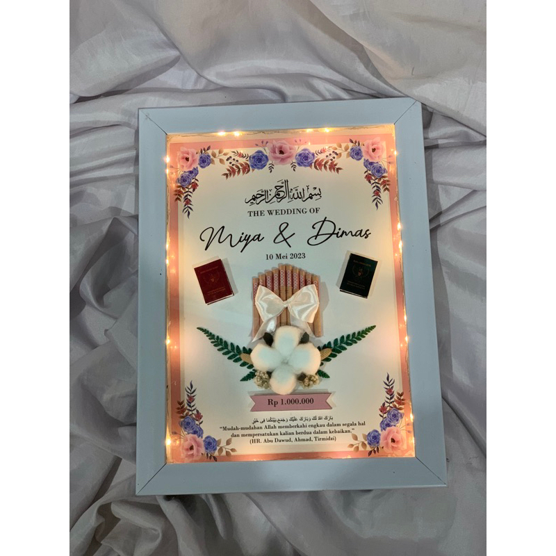 Jual Mahar Simpel Plus lampu 40cm x 30 cm | Shopee Indonesia