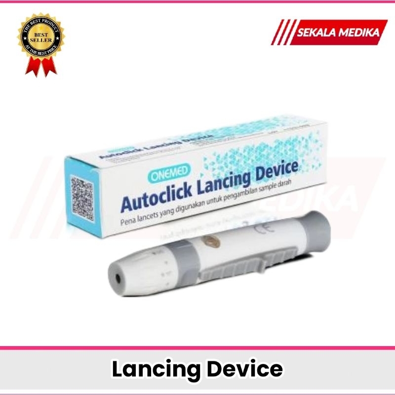 Jual Autoclick Lancing Device Pena Lancet OneMed | Shopee Indonesia