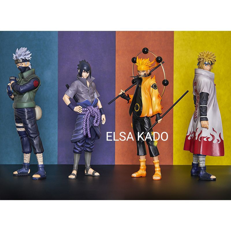 Jual NARUTO SHIPPUDEN ACTION FIGURE KAKASHI SASUKE MINATO SAGE MODE BIG ...