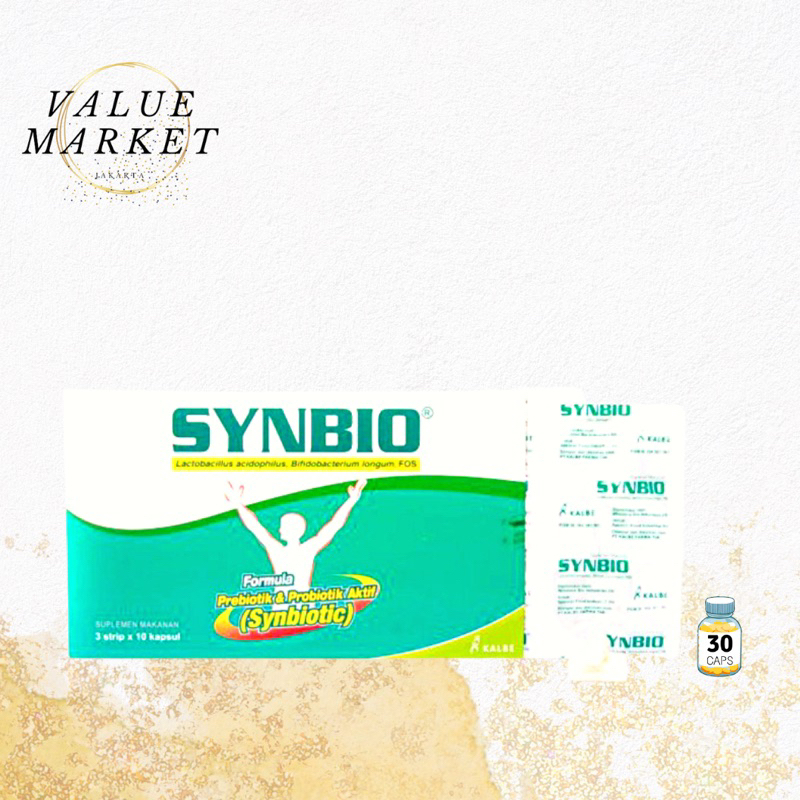 Jual SYNBIO Suplemen Probiotik dan Prebiotik Dewasa 30 Kapsul | Shopee ...