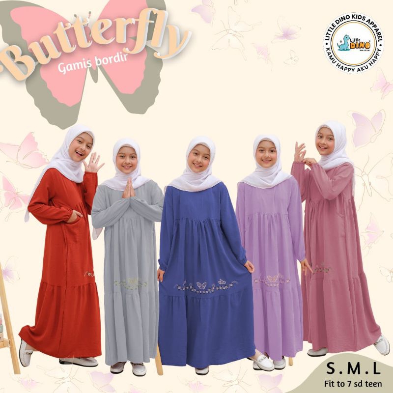 Jual Baju anak gamis anak crinkle ( tanpa jilbab) | Shopee Indonesia