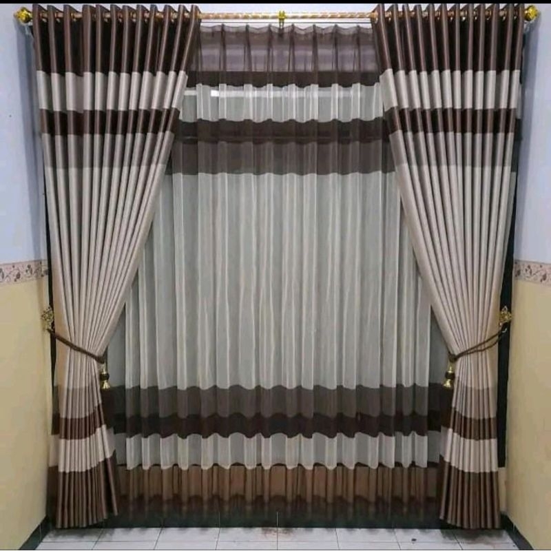 Jual PAKET 2 GORDEN 1 VITRAS HORDENG JENDELA GORDENG PINTU MINIMALIS ...