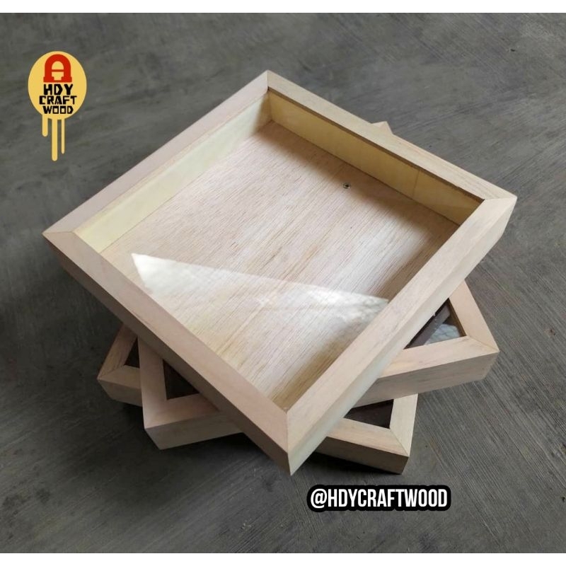 Jual Rongga 5cm Box Pigura Mahar 30x30 Cm / Frame Kotak Kayu | Shopee ...
