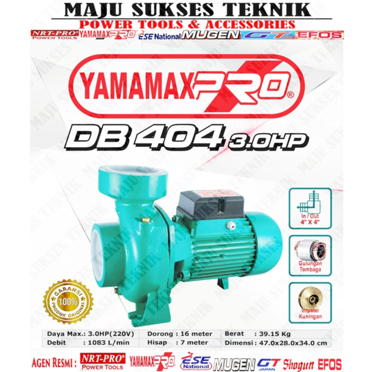 Jual YAMAMAX PRO DB 404 3.0HP 4 INCH POMPA AIR CENTRIFUGAL ...