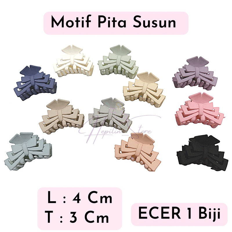 Jual [ No.52 ] Jepit Rambut KECIL Fancy Model Unik Warna Doff ECER 1 ...