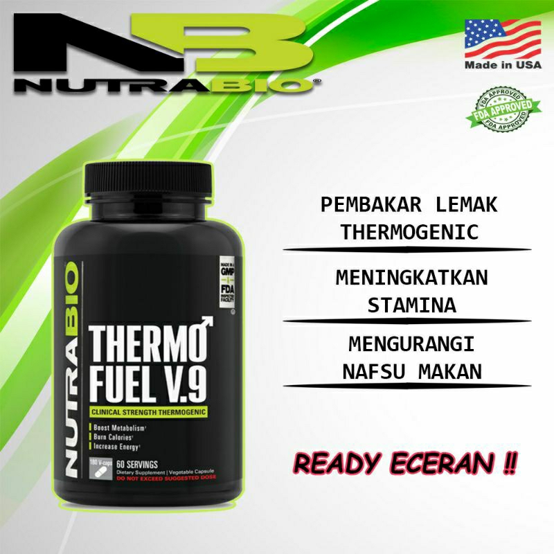 Jual Thermofuel Nutrabio 180 Capsule Pembakar Lemak Thermogenic Fatburn | Shopee Indonesia