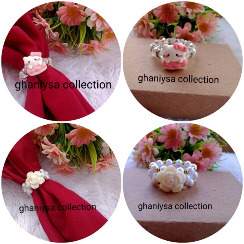 Jual Bros kolong handmade/Ring hijab handmade/ring hijab kristal/ring ...