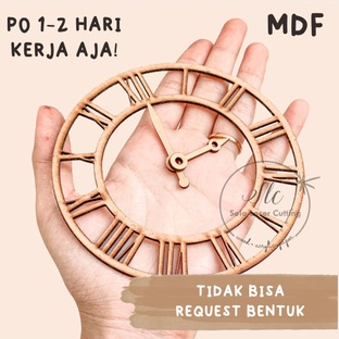 Jual UKIRAN KAYU BENTUK JAM Angka/Romawi/Aksara Jawa Bahan MDF ...