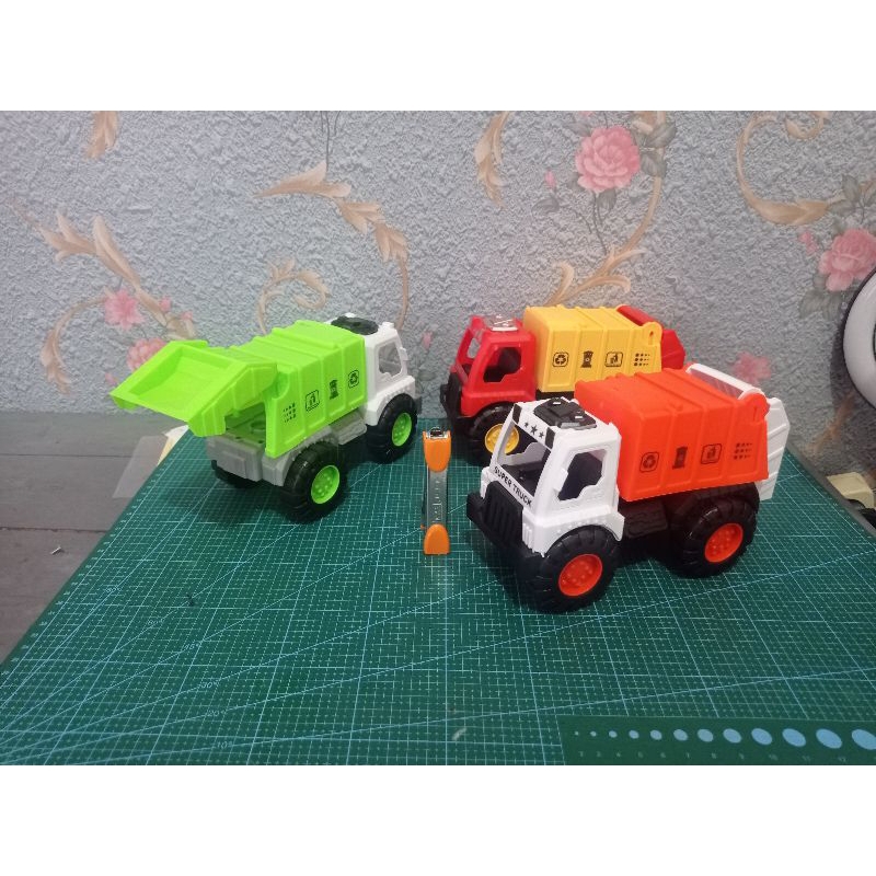 Jual Mainan Anak Mobil-mobilan Plastik Truk Sampah Mainan Truk Sampah ...