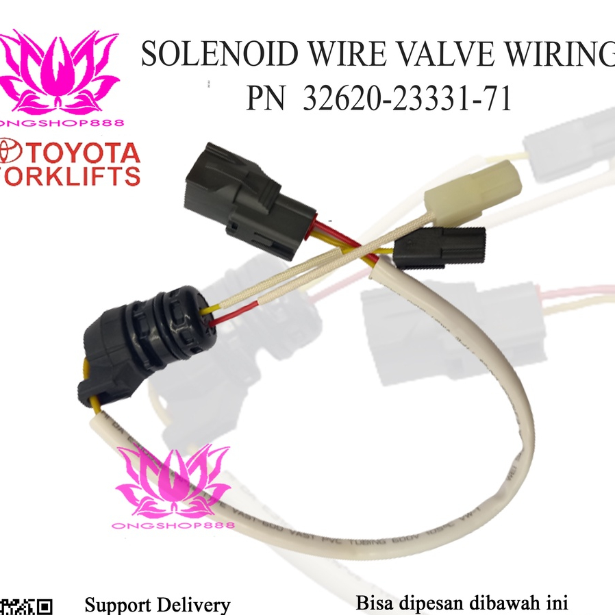 Jual Solenoid Wire Valve Wiring 32620-23331-71 Toyota Forklift 7FD30 ...