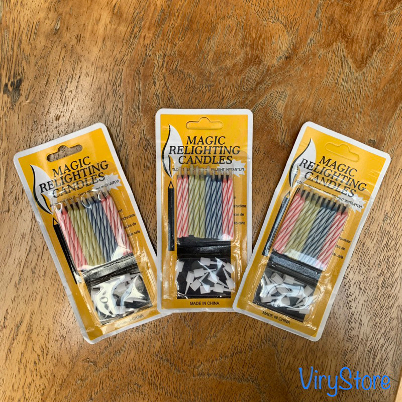 Jual Lilin Magic Relighting Candle isi 10pcs | Shopee Indonesia
