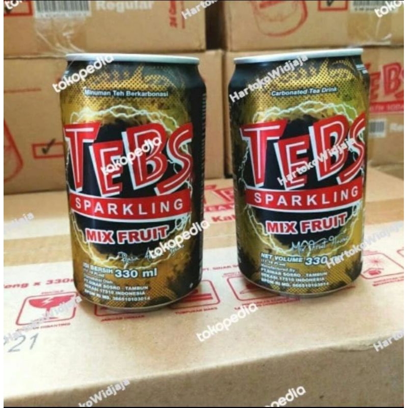 Jual TEBS SPARKLING MIX FRUIT ISI 20 KALENG 330ML | Shopee Indonesia