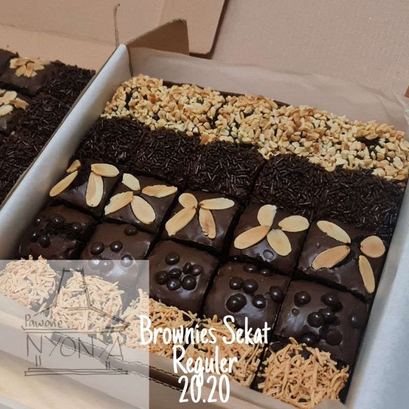 Jual Fudgy Brownies Sekat / Non Sekat ukuran 20x20 (cm) | Shopee Indonesia