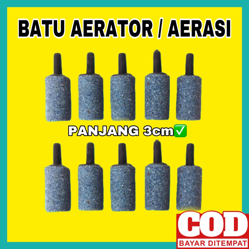 Jual Batu Aerator Aerasi Airstone Aquarium 3cm Batu Aerasi Batu ...