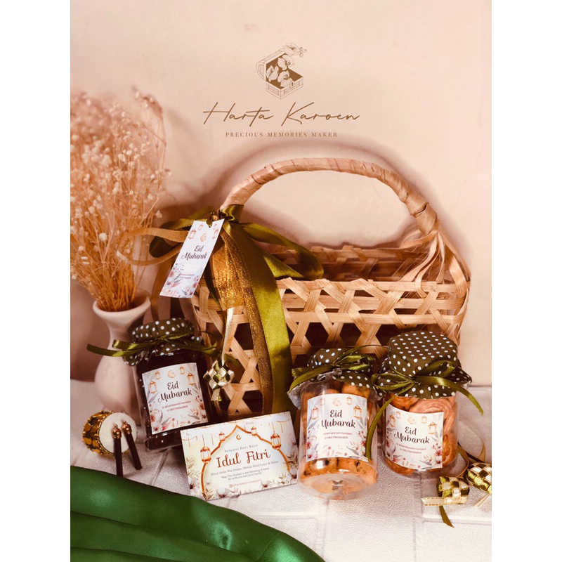 Jual KIRANA HAMPERS LEBARAN packaging tas anyaman bambu | Shopee Indonesia