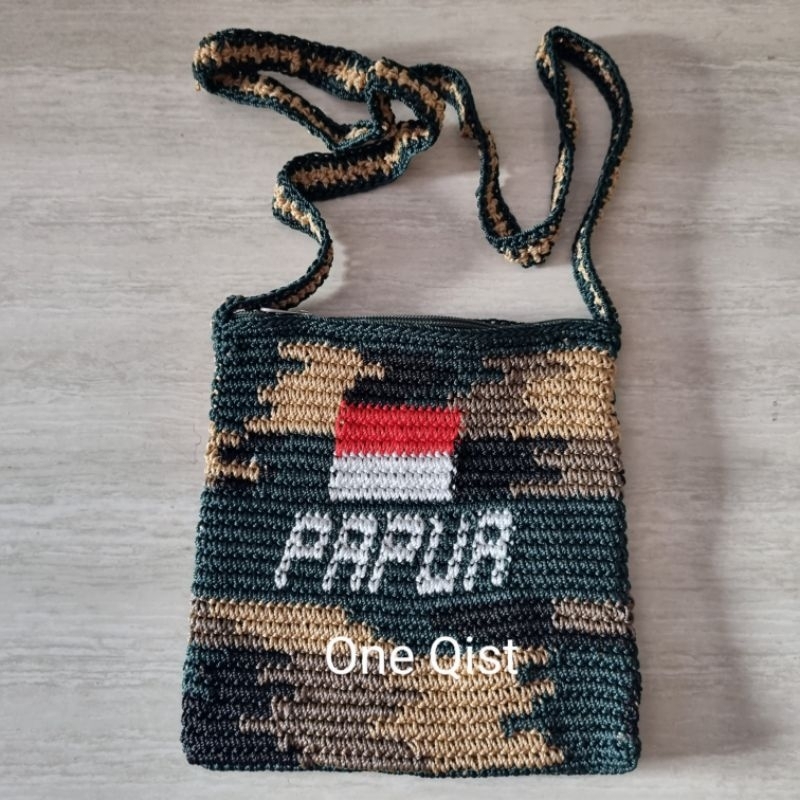 Jual Tas noken/ tas papua/ tas unik/ oleh oleh papua/ tas rajut benang ...