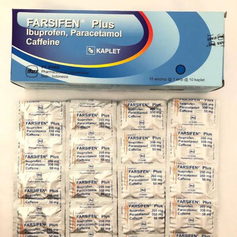 Jual Farsifen Plus 1 strip 10 tablet | Obat Sakit Kepala dan Nyeri ...