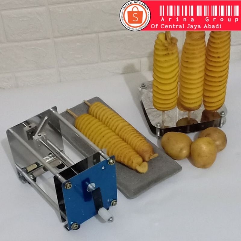 Jual ALAT PEMOTONG KENTANG SPIRAL | MESIN PEMBUAT KENTANG ULIR ...