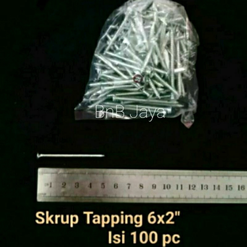 Jual [Harga 100pcs] Skrup/Sekrup Tapping JF (+) 6 x 2" | Shopee Indonesia