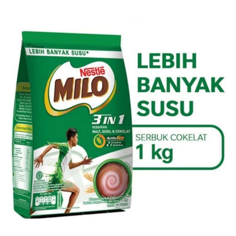 Jual Milo 3in 1 Activ go 990 gram(Exp.date Februari 2025) | Shopee ...