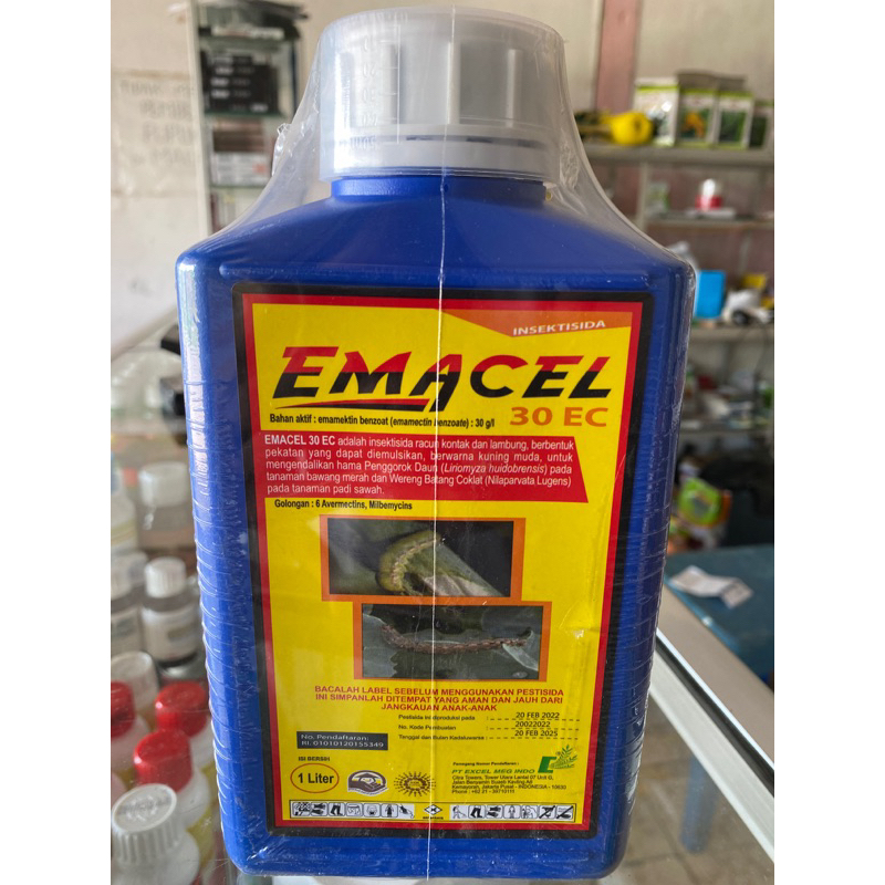 Jual Insektisida EMACEL 30EC 1L Pembasmi Ulat Pada Tanaman | Shopee ...