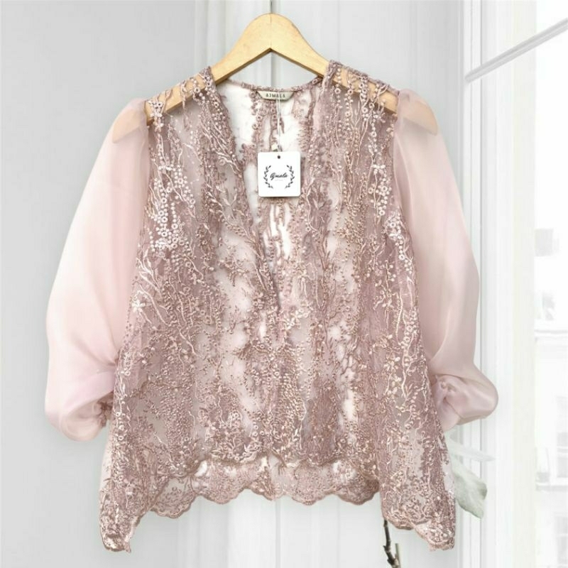 Jual Outer brokat organza / outer brukat / baju kondangan Ajmala ...