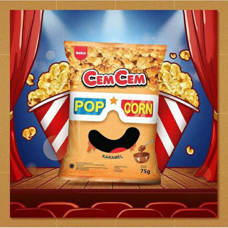Jual CemCem Popcorn Caramel 75gr / Cem Cem | Shopee Indonesia