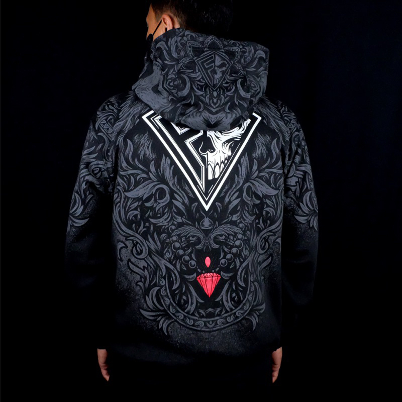 Jual Hoodie FBN Wolf Cvc Cotton fleece 280g full art | Shopee Indonesia