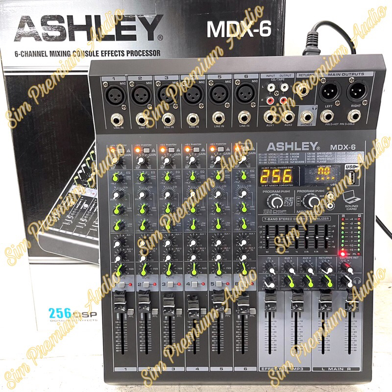 Jual Mixer Ashley MDX6 Original Mixing MDX 6 Channel New Version | Shopee Indonesia