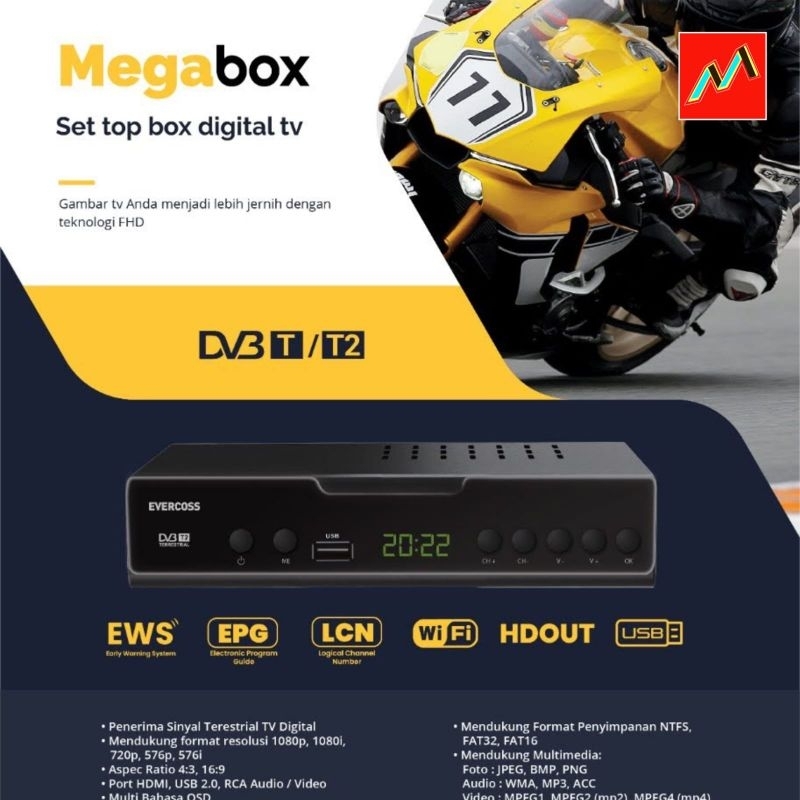 Jual EVERCOSS STB SET TOP BOX MAX TV DIGITAL | Shopee Indonesia