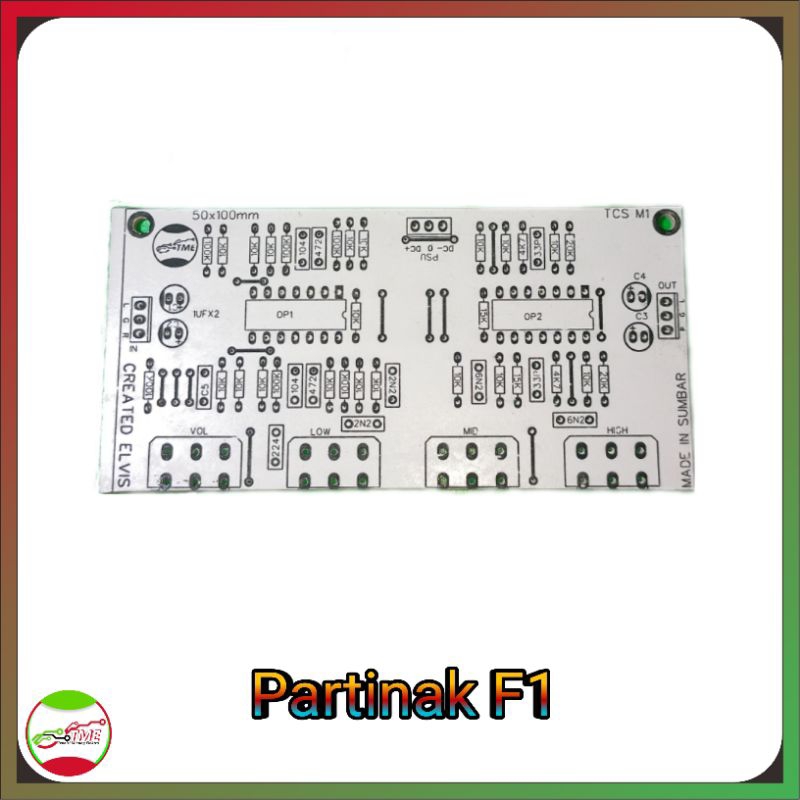 Jual Pcb tone control stereo parametrik fiber f4 dan partinak | Shopee ...