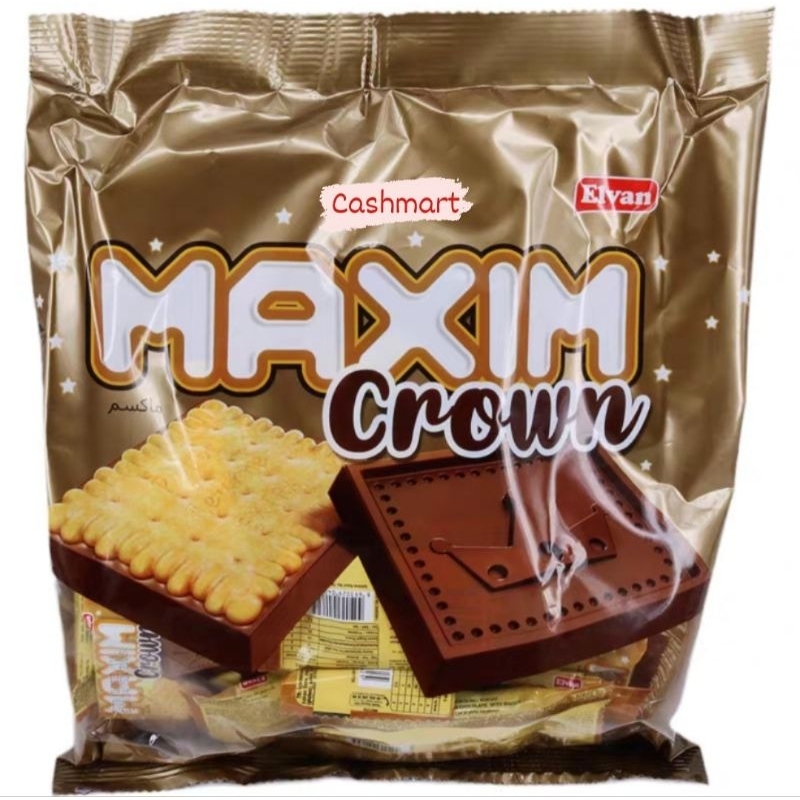 Jual Biscuit Elvan Maxim Crown / Roti Salut Cokelat Compound Susu ...