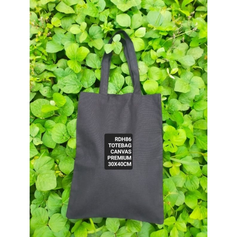 Jual TOTEBAG TAS SEMINAR BAHAN KANVAS TEBAL PREMIUM WARNA HITAM (UK 30X40CM) | Shopee Indonesia