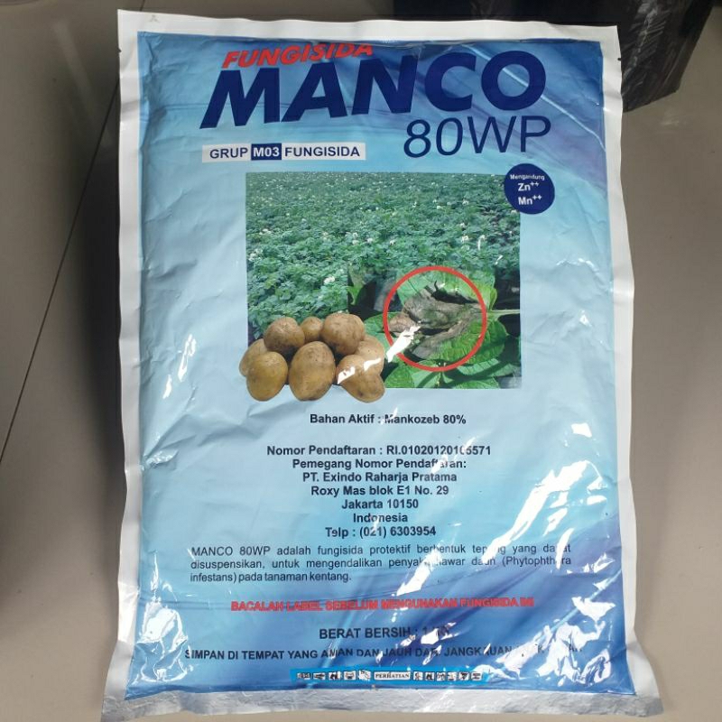 Jual FUNGISIDA MANCO 80WP 1 KG Mankozeb Plus Zink Dan Zpt OBAT BUSUK ...