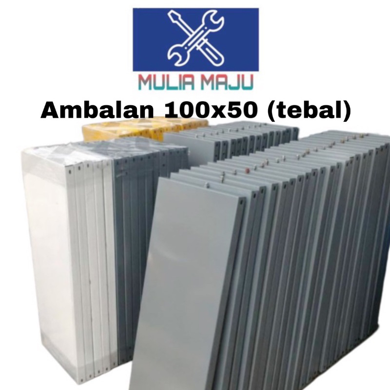 Jual Rak ambalan besi 100x50 (TEBAL)/ambalan rak gudang 100cm x50cm ...