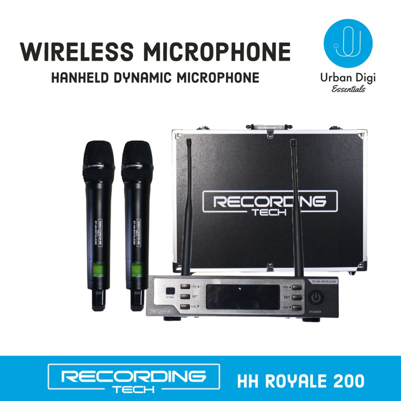 Jual Recording Tech HH Royale 200 - Wireless Vocal Microphone Handheld ...